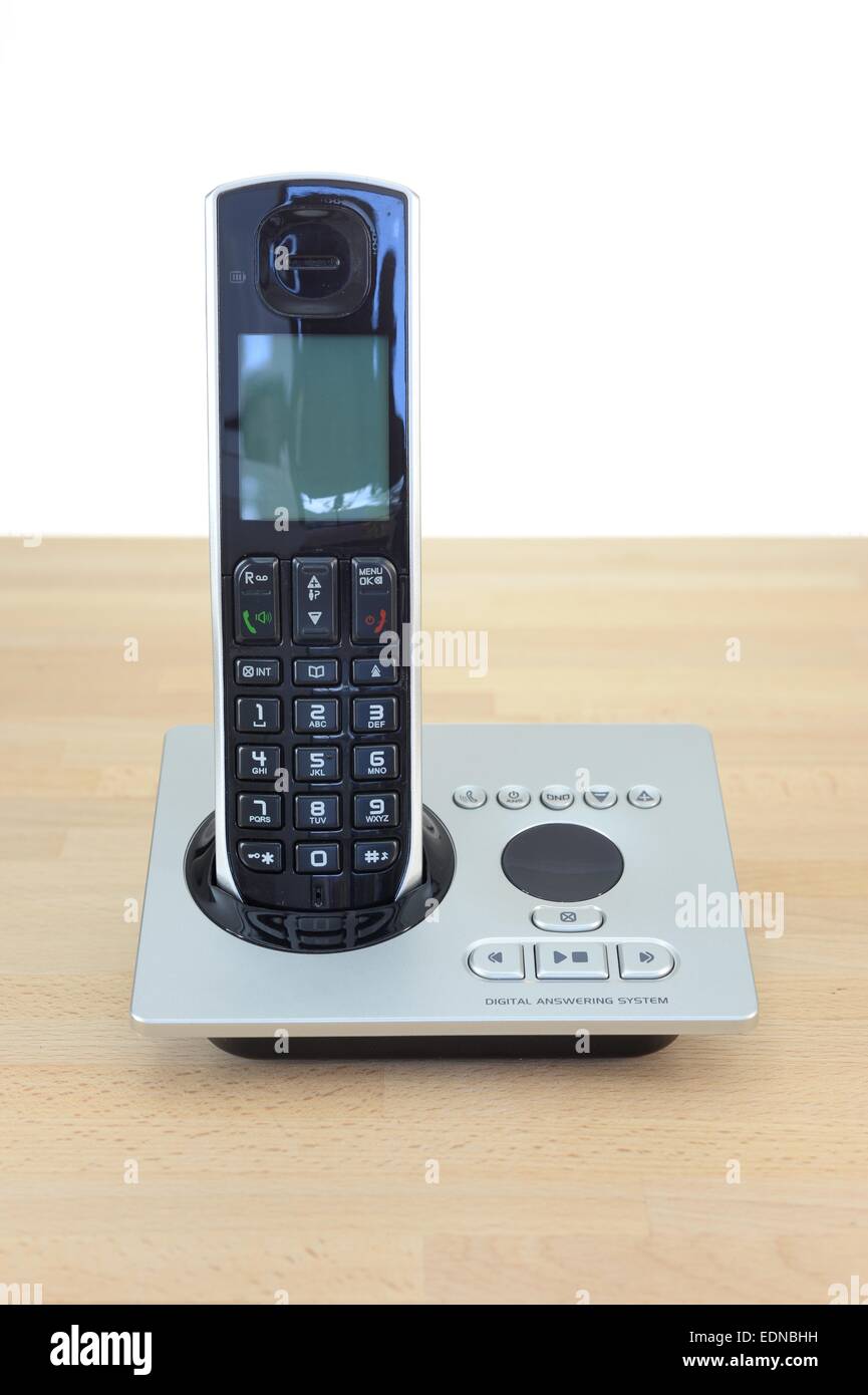 A close up shot of a digital telephone Stock Photo - Alamy