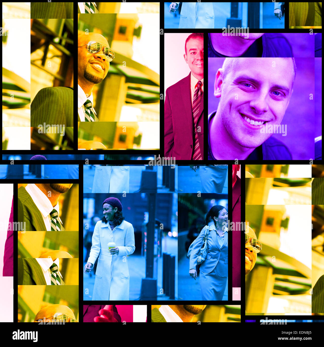 Collage business people portraits hi-res stock photography and images ...