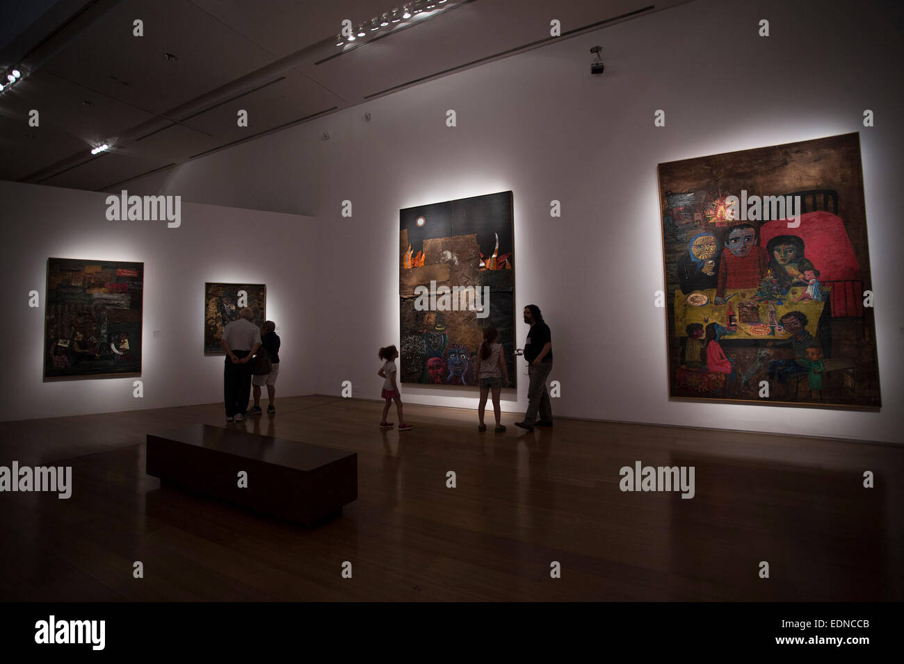 Buenos Aires, Argentina. 7th Jan, 2015. People visit Argentine artist ...