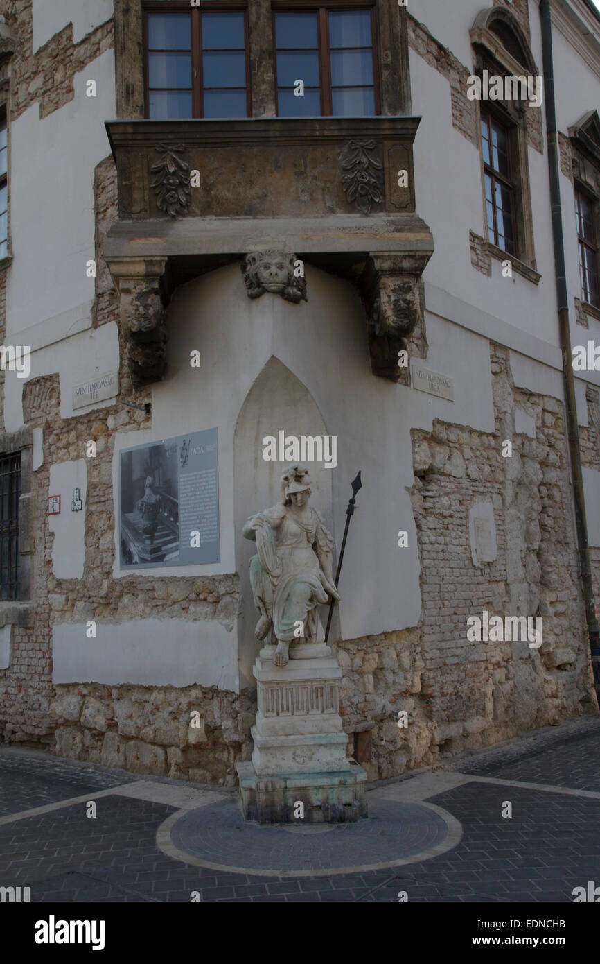 Buda's Castle Hill features medieval buildings, Budapest, Hungary ...