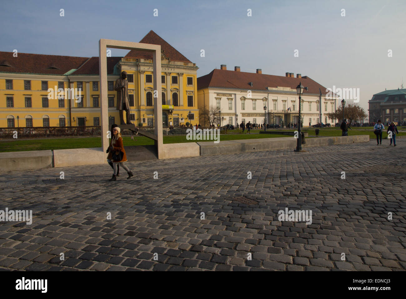 Buda's Castle Hill features medieval buildings, Budapest, Hungary ...