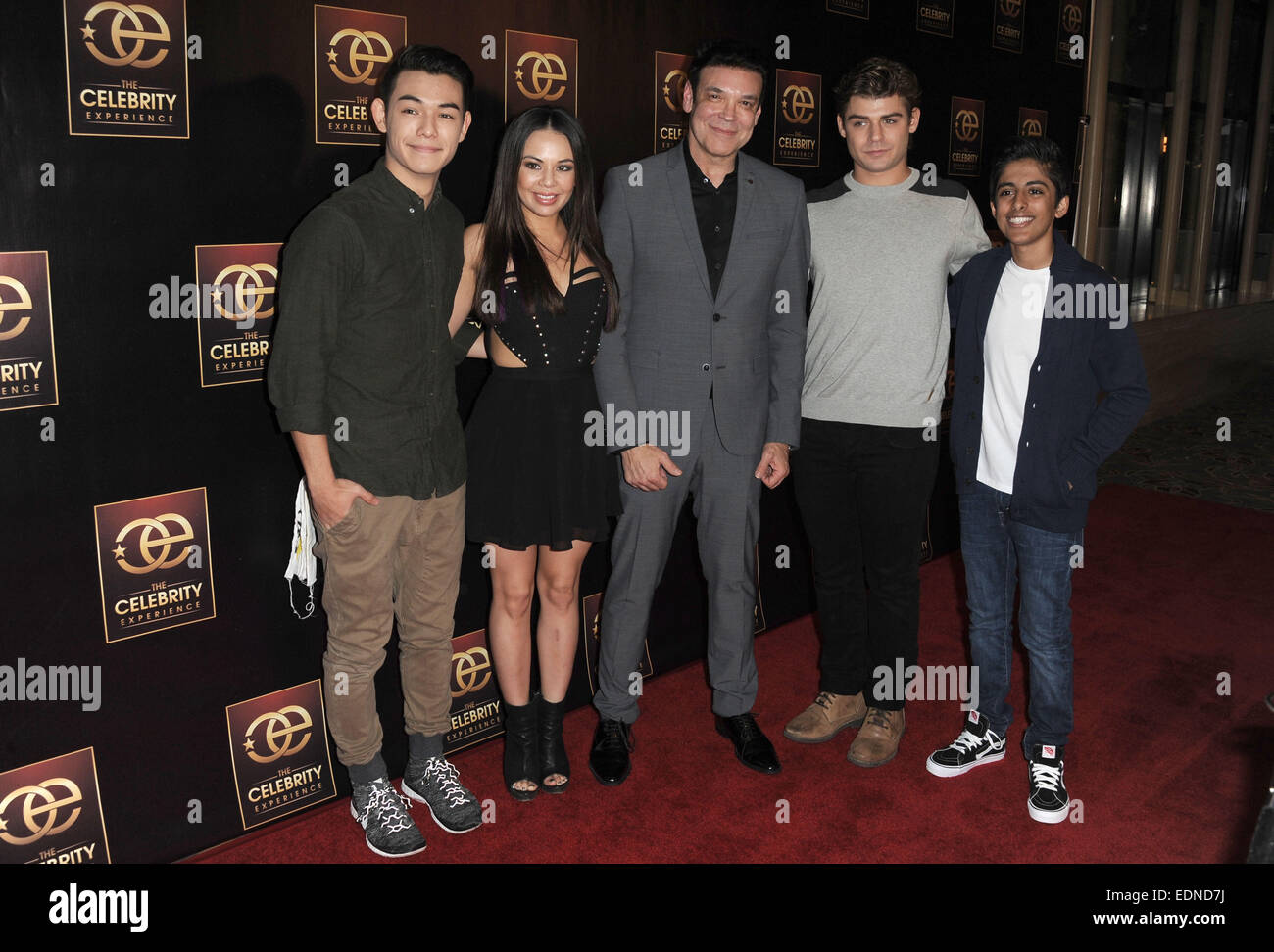 Los Angeles, California, USA. 7th Jan, 2015. Ryan Potter, Janel Parrish ...