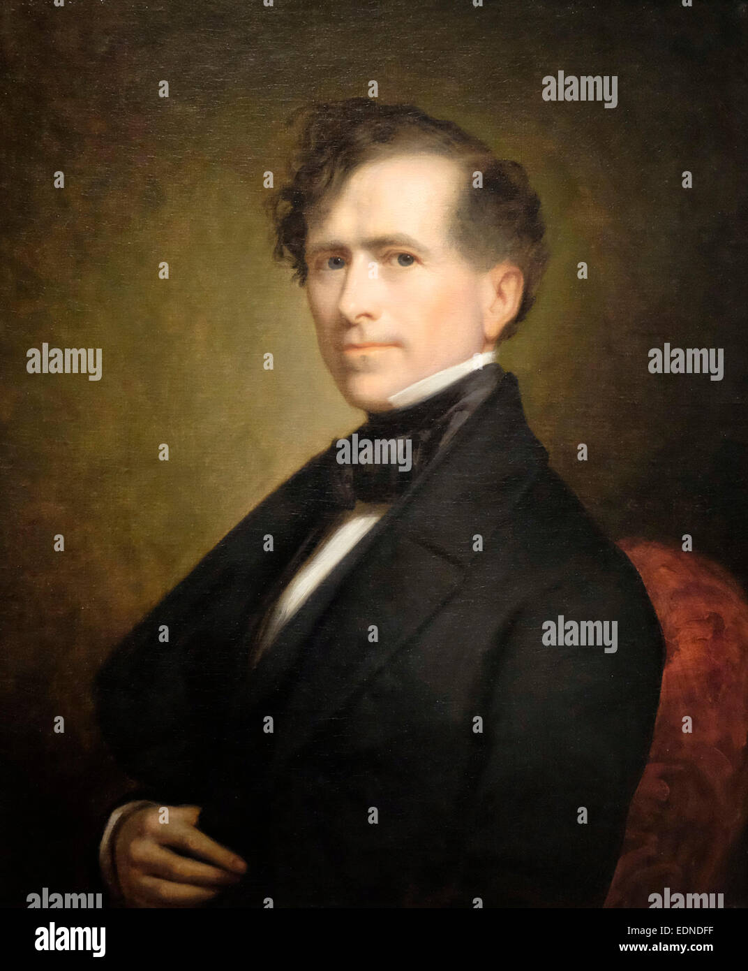 President Franklin Pierce, George P. A. Healy, circa 1853 Stock Photo ...