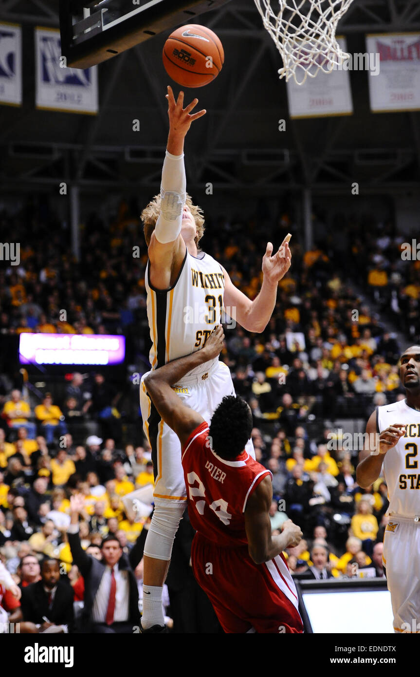 Wichita, Kansas, USA. 07th Jan, 2015. Wichita State Shockers guard Ron ...