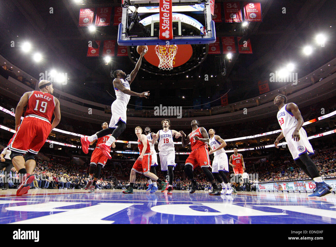 Philadelphia, Pennsylvania, USA. 7th Jan, 2015. Philadelphia 76ers ...