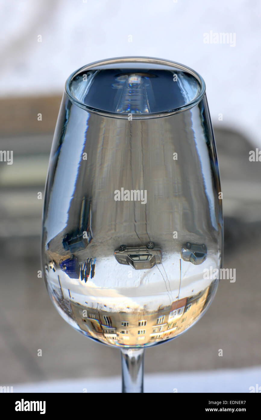 A reflection is in glass Stock Photo - Alamy