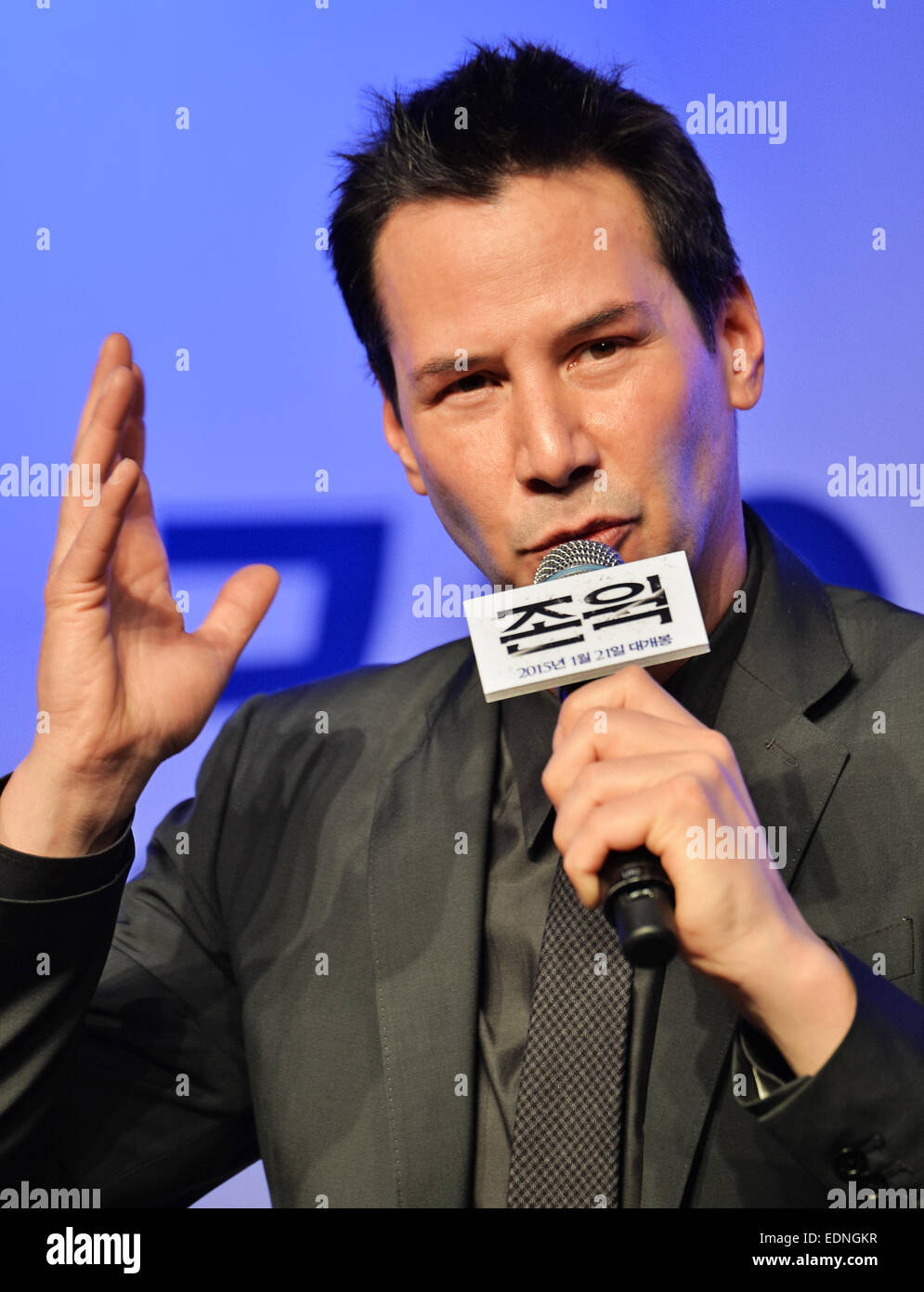 Seoul, South Korea. 8th January, 2015. Actor Keanu Reeves attends a ...