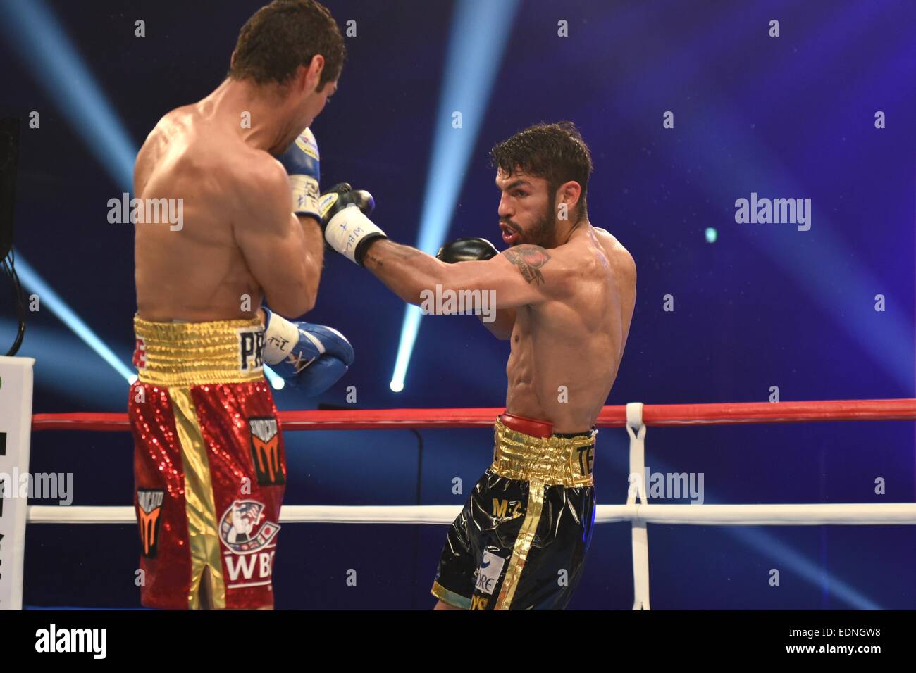 Tokyo, Japan. 30th Dec, 2014. (L-R) Javier Prieto (MEX), Jorge Linares ...
