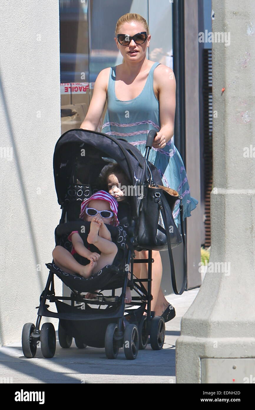 Anna Paquin strolls through Abbot Kinney with her children Featuring ...