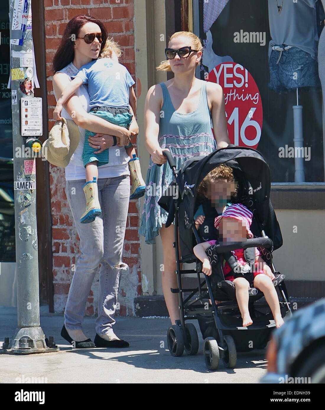 Anna Paquin strolls through Abbot Kinney with her children Featuring ...