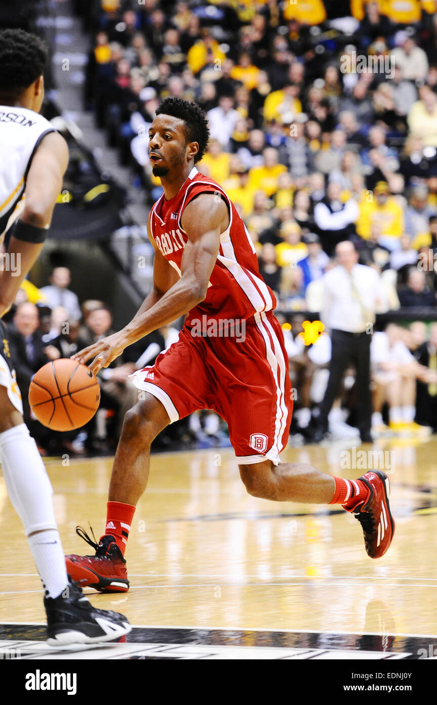 Wichita, Kansas, USA. 07th Jan, 2015. Bradley Braves guard Omari Grier ...