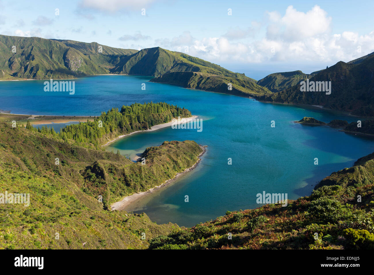 Fogo crater lake, Sao Miguel, Azores, Portugal Stock Photo - Alamy