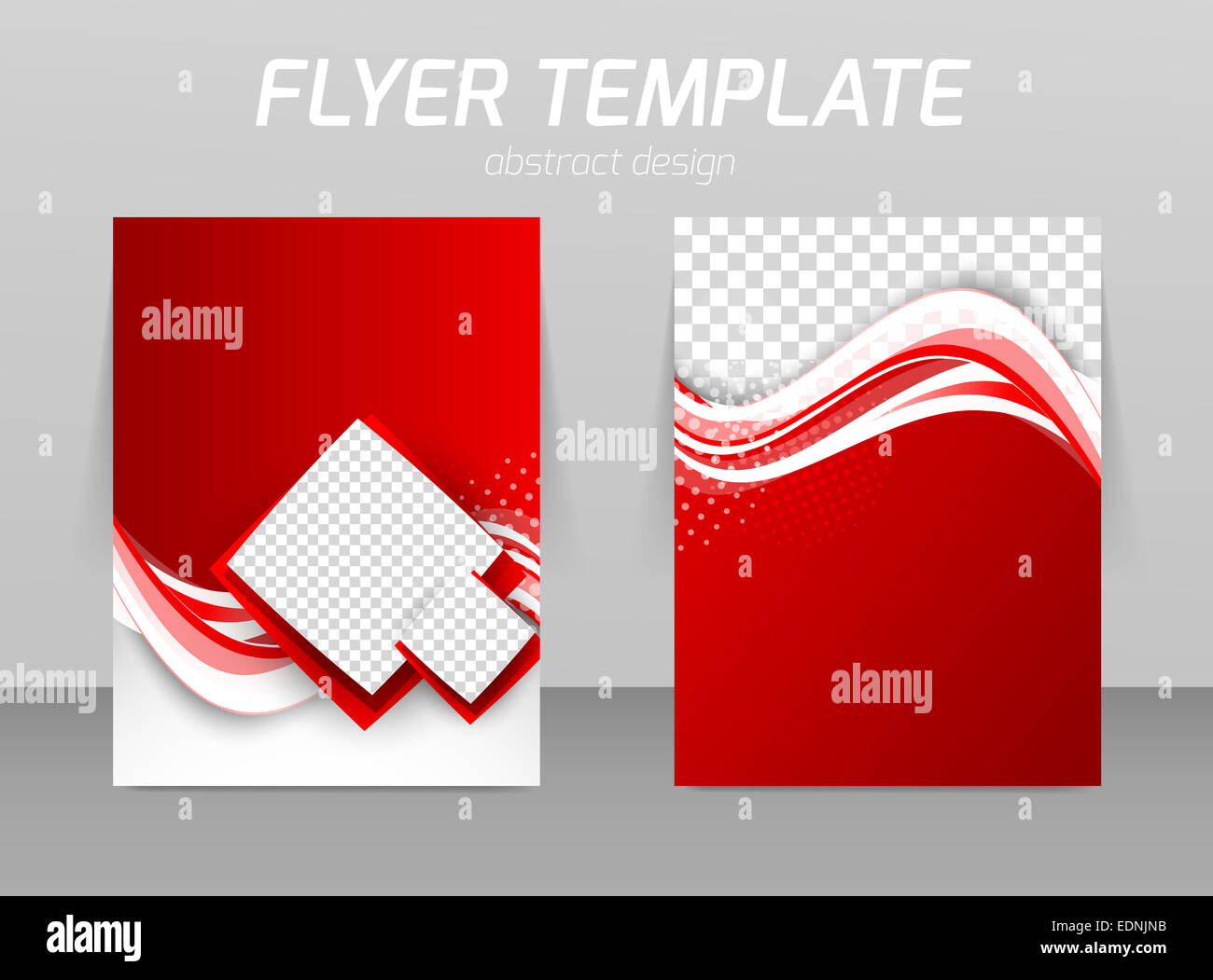 Abstract flyer template design Stock Photo - Alamy