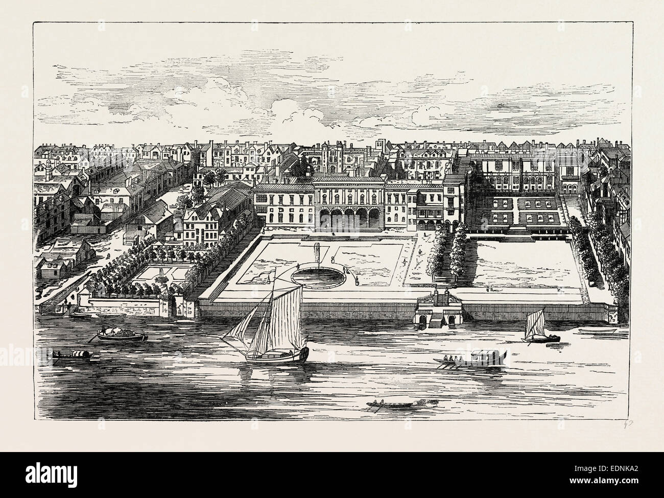 Somerset house in the 19th century hi-res stock photography and images ...