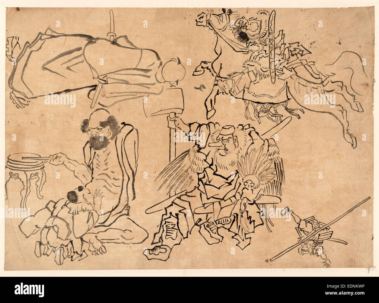 Tengu miscellany drawing shows five hi-res stock photography and images ...