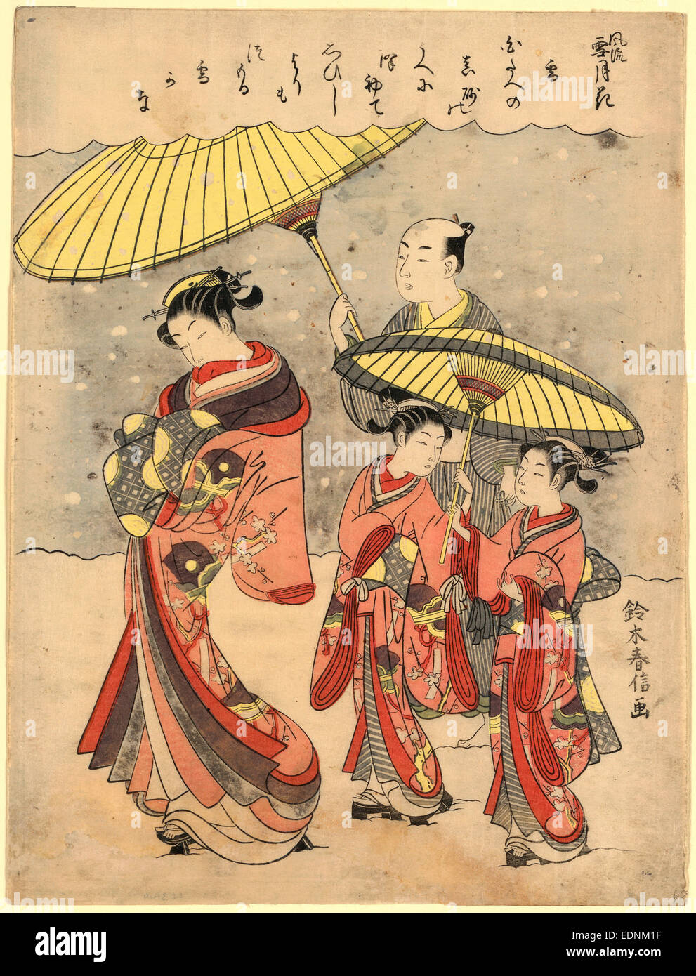 Yuki, Snow., Suzuki, Harunobu, 1725?-1770, artist, [between 1767 and ...