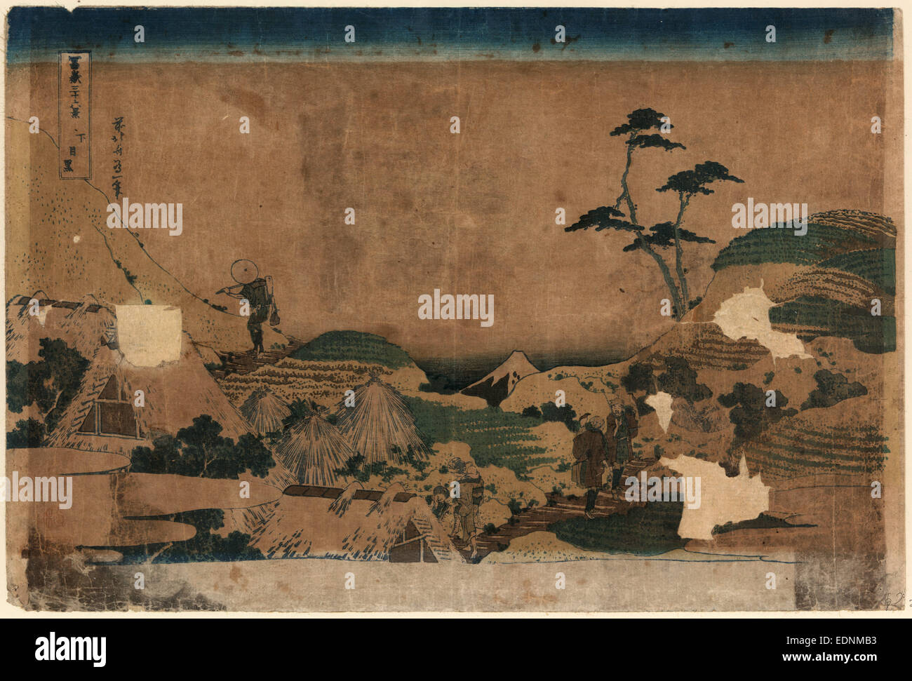 Shimo-meguro, Lower Meguro., Katsushika, Hokusai, 1760-1849, artist ...