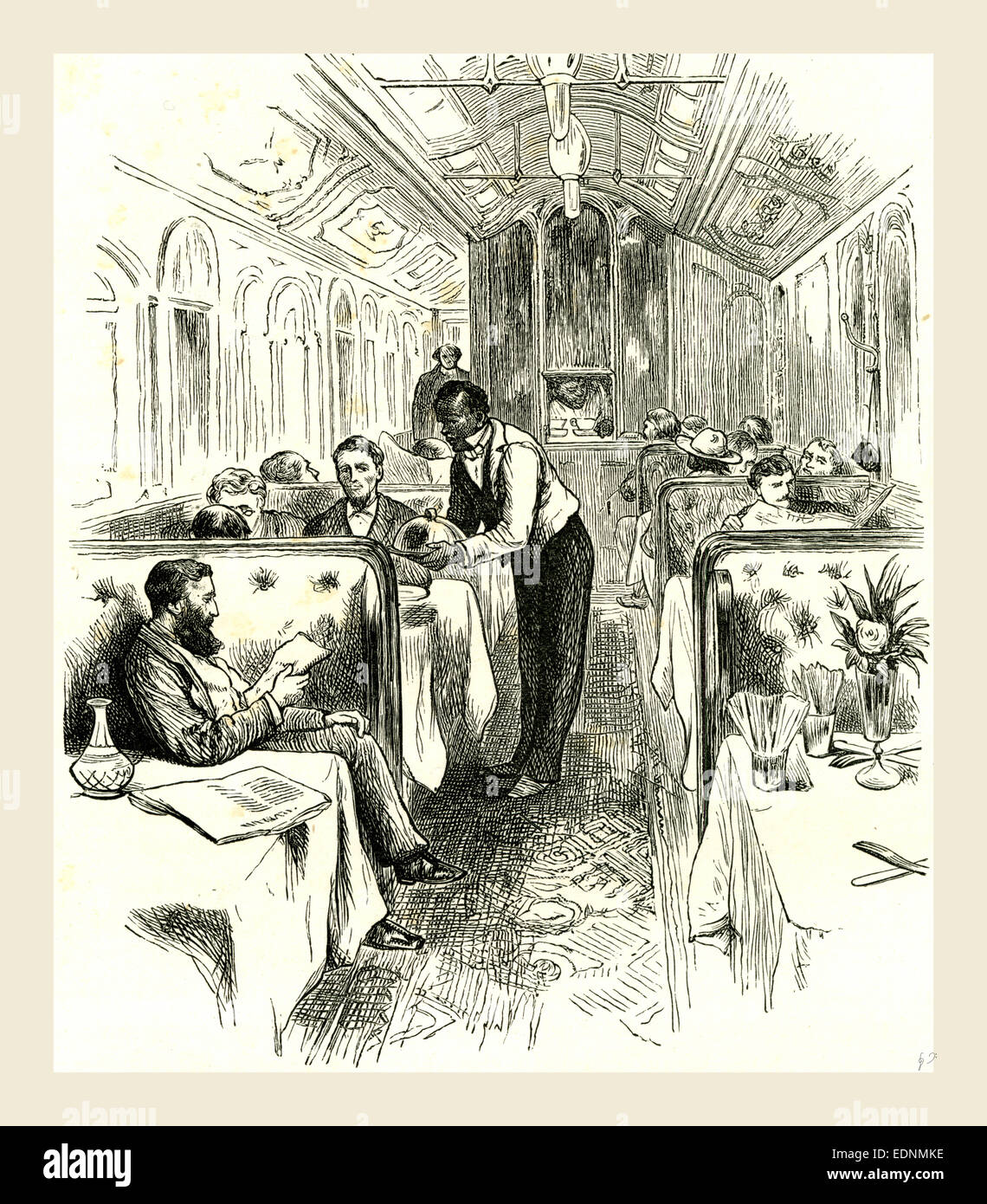 Pullman dining car hi-res stock photography and images - Alamy