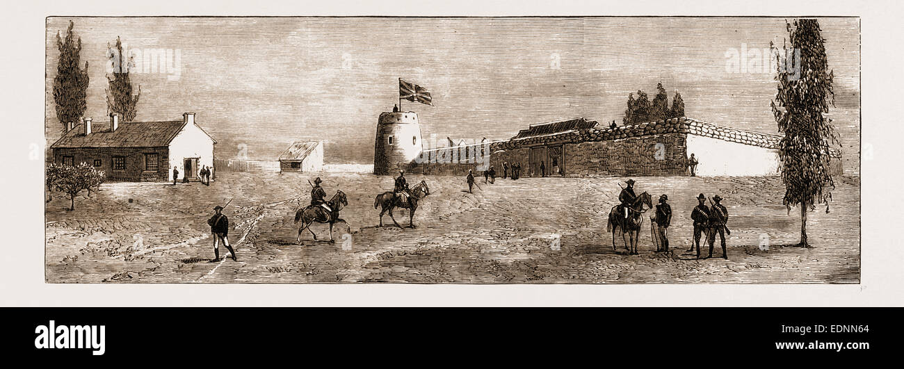 FORT BELL, THLOTSE HEIGHTS, BASUTOLAND, ATTACKED BY THE BASUTOS ON ...