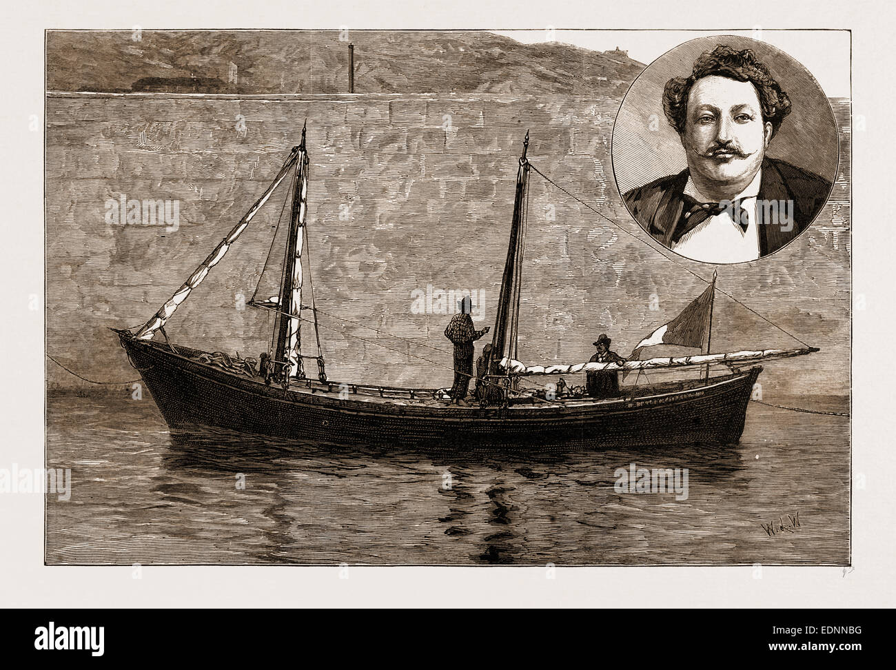 THE ITALIAN MINIATURE SCHOONER "LEONE DI CAPRERA," WHICH HAS RECENTLY ...