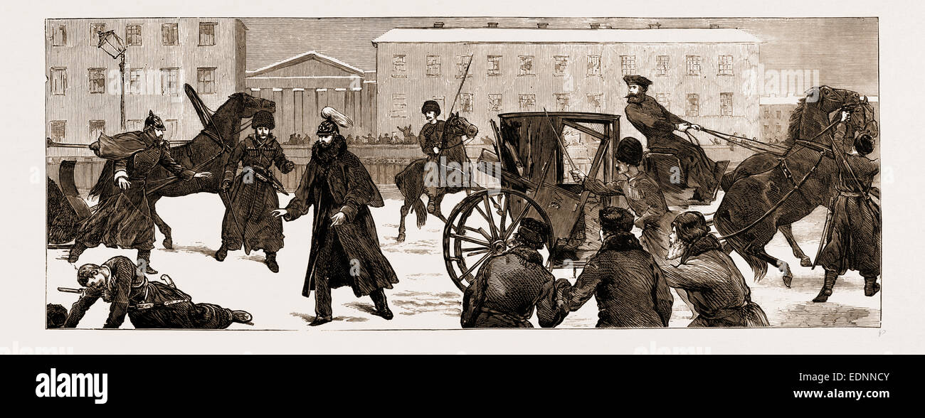 THE ASSASSINATION OF THE LATE CZAR ALEXANDER II. OF RUSSIA, SCENE OF ...