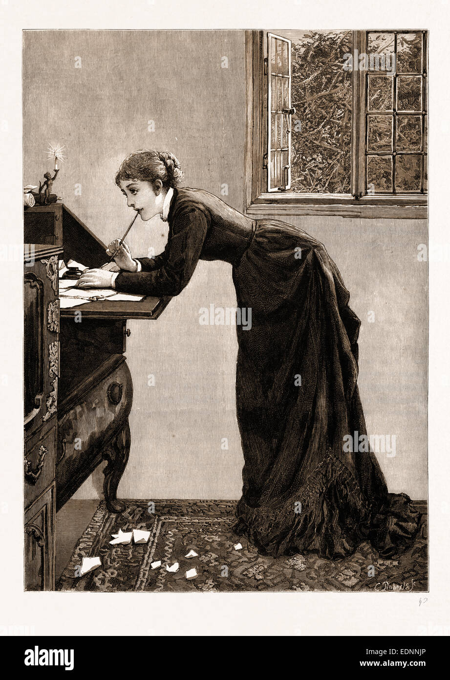 SHALL I SAY YES? FROM THE PAINTING BY E.K. JOHNSON, EXHIBITED AT MCLEAN ...