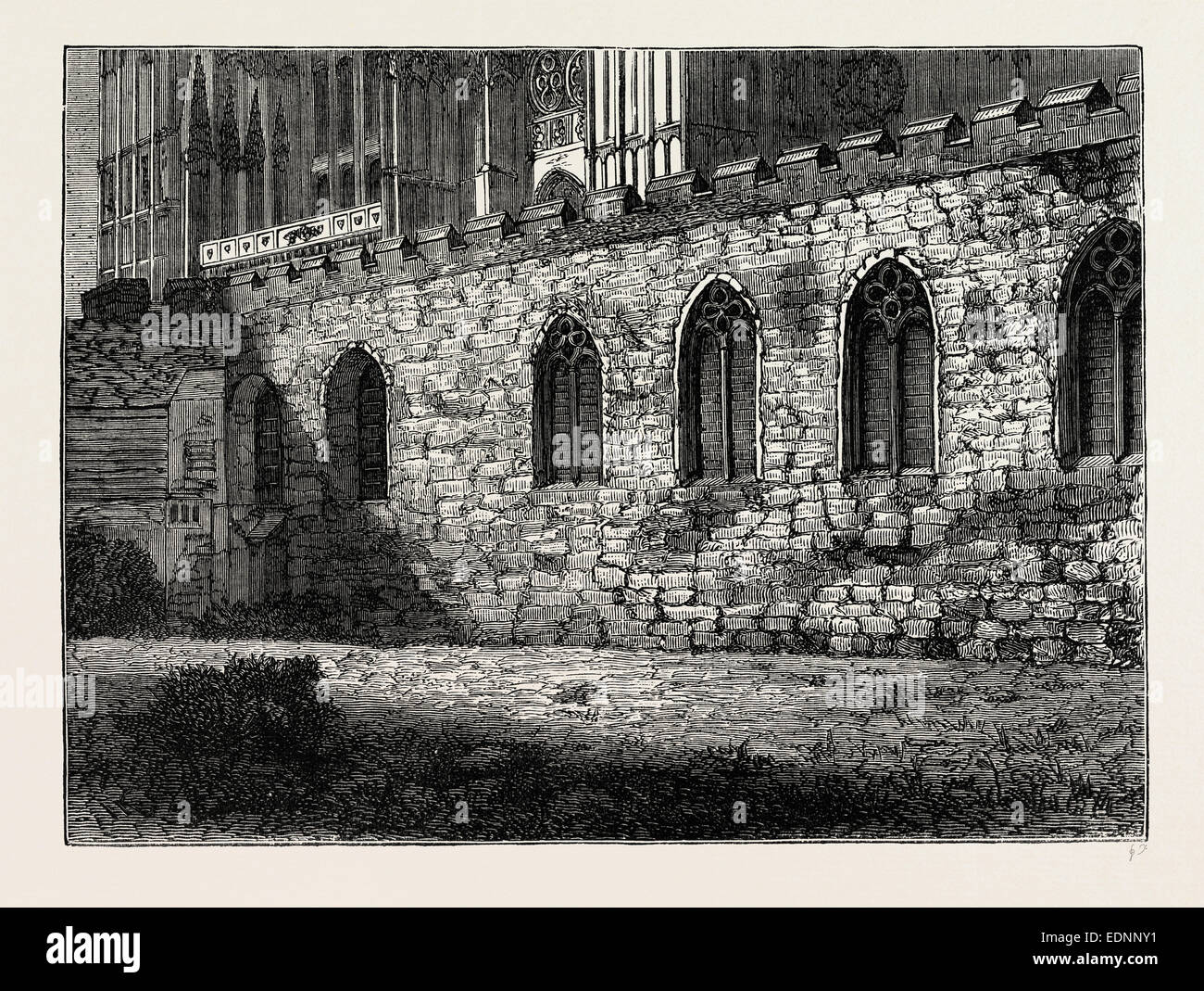 THE JERUSALEM CHAMBER. London, UK, 19th century engraving Stock Photo ...