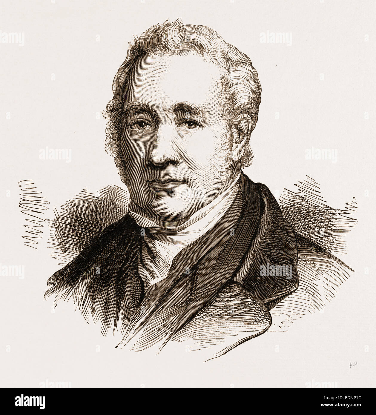 GEORGE STEPHENSON, AFTER THE PAINTING BY JOHN LUCAS Stock Photo - Alamy