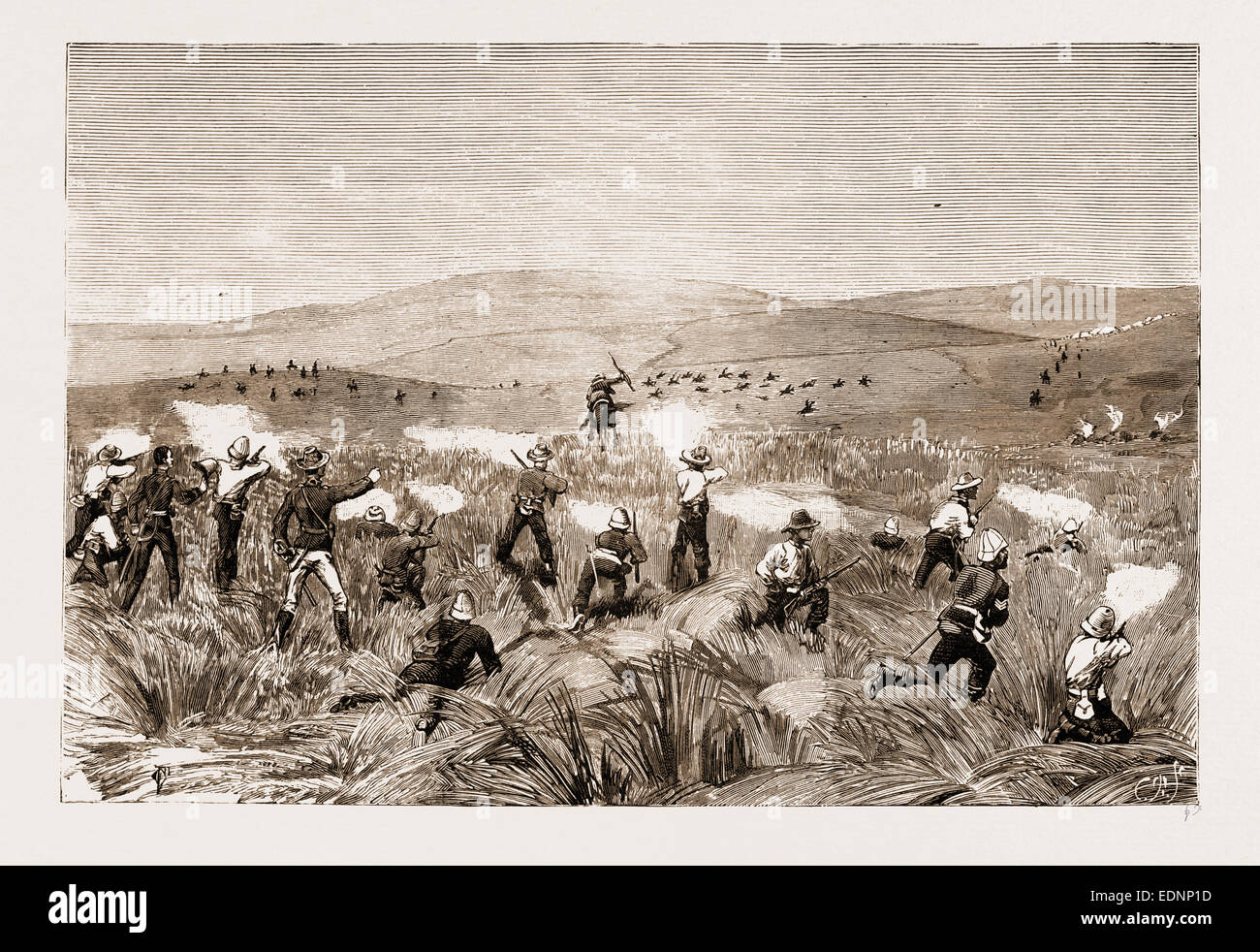 THE REVOLT IN THE TRANSVAAL, SOUTH AFRICA, 1881: SKIRMISHING NEAR ...