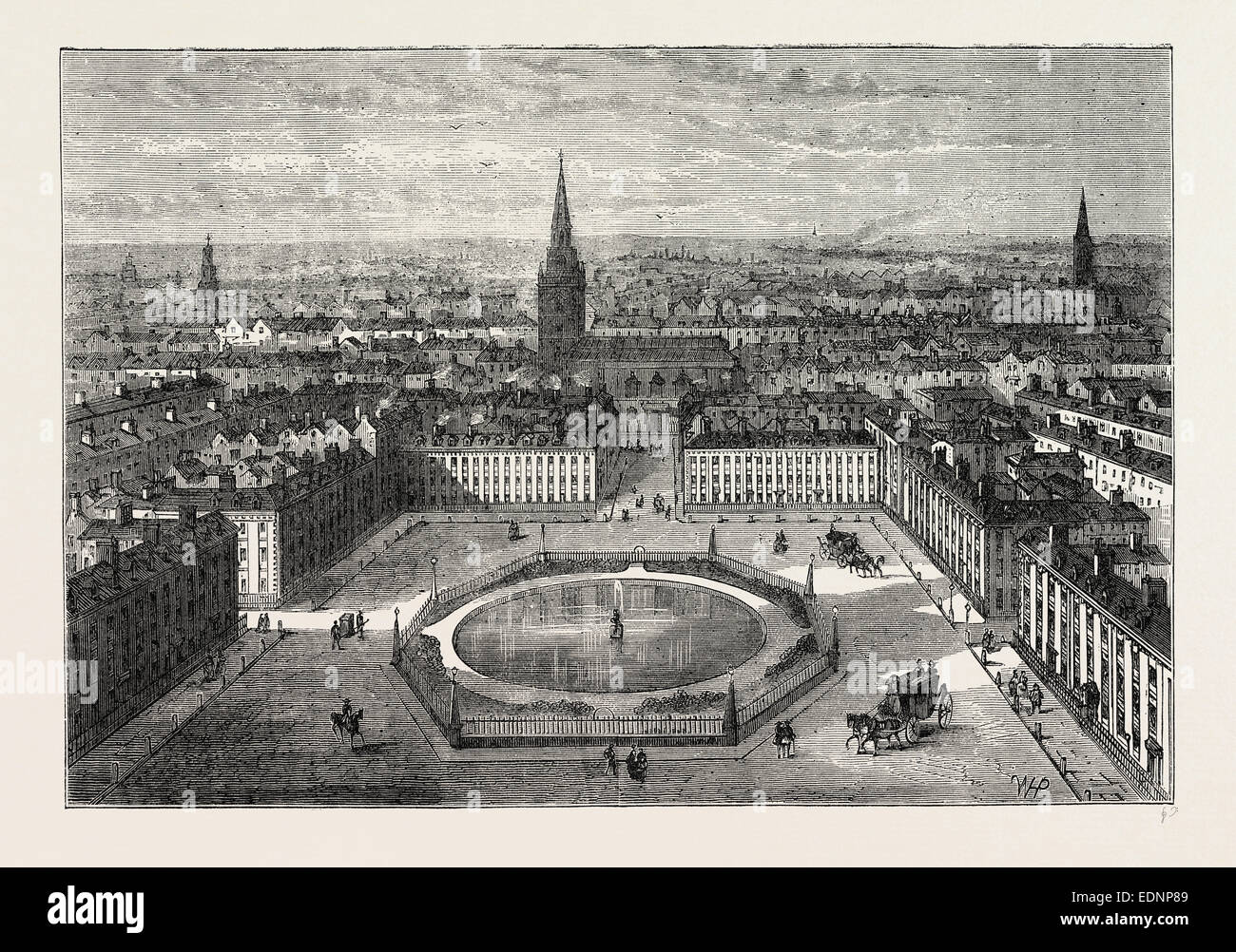 ST. JAMES'S SQUARE IN 1773. London, UK, 19th century engraving Stock ...