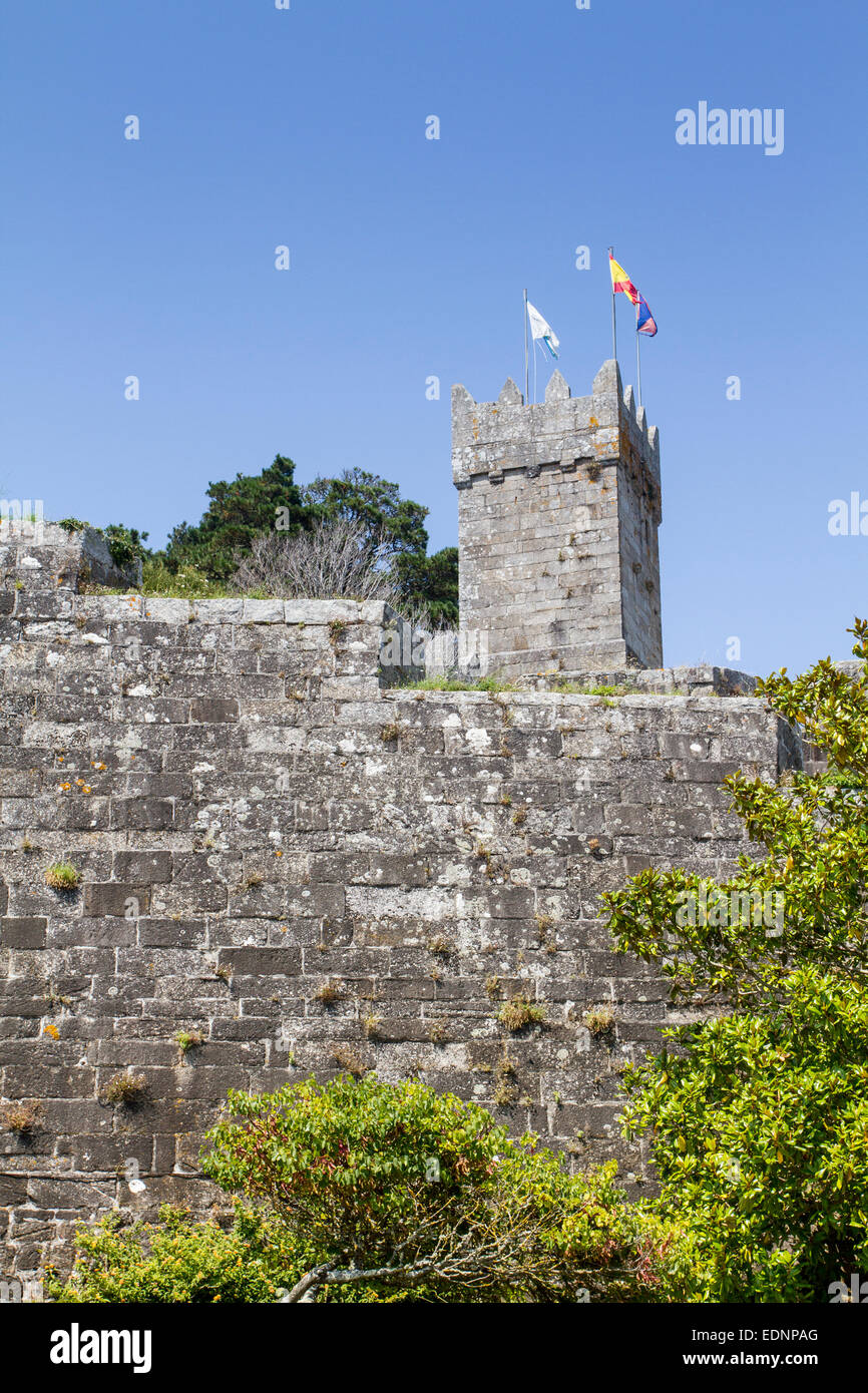Monterreal castle, Baiona, Galicia, Spain Stock Photo - Alamy