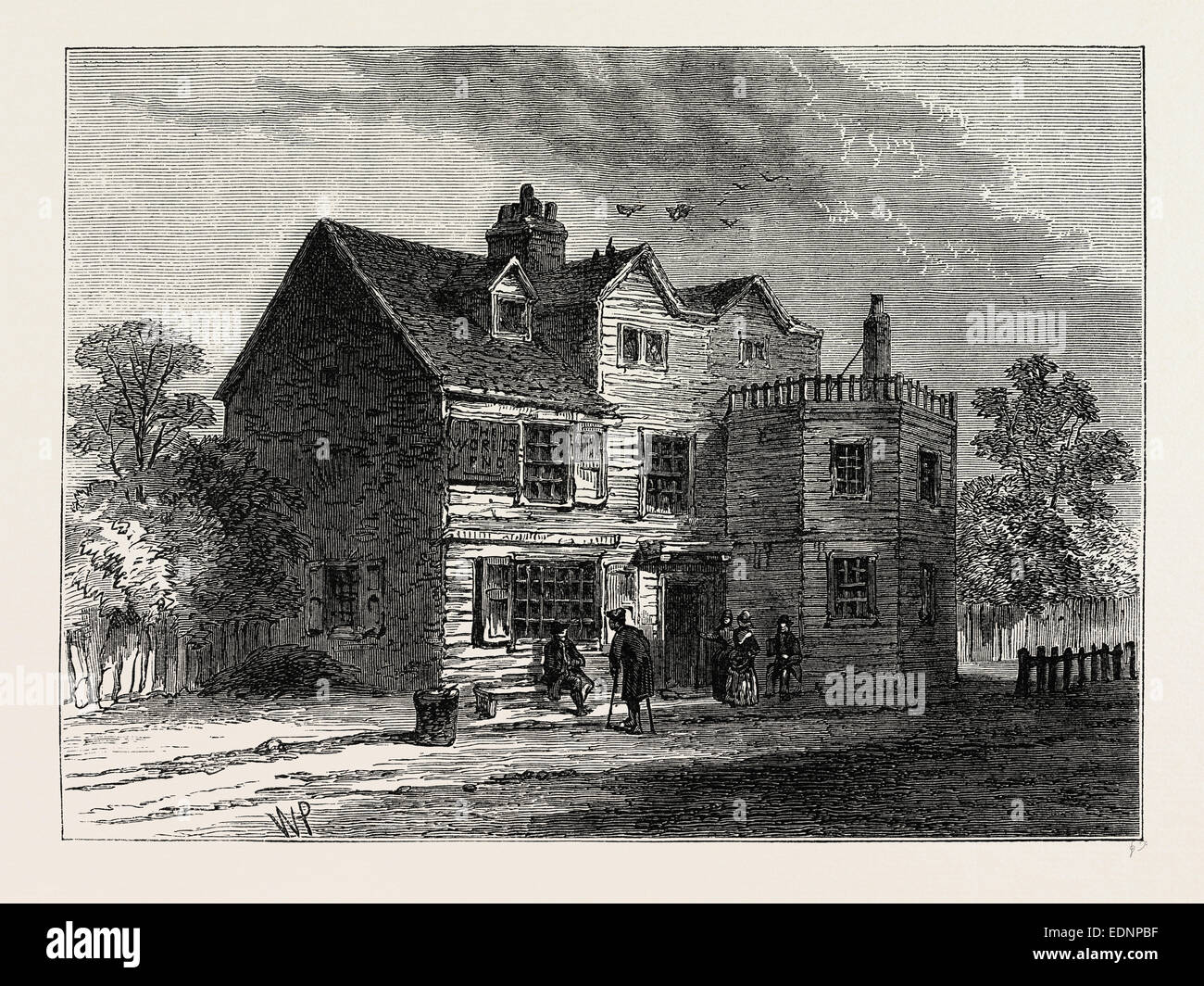 THE "WORLD'S END," IN 1790. London, UK, 19th century engraving Stock ...