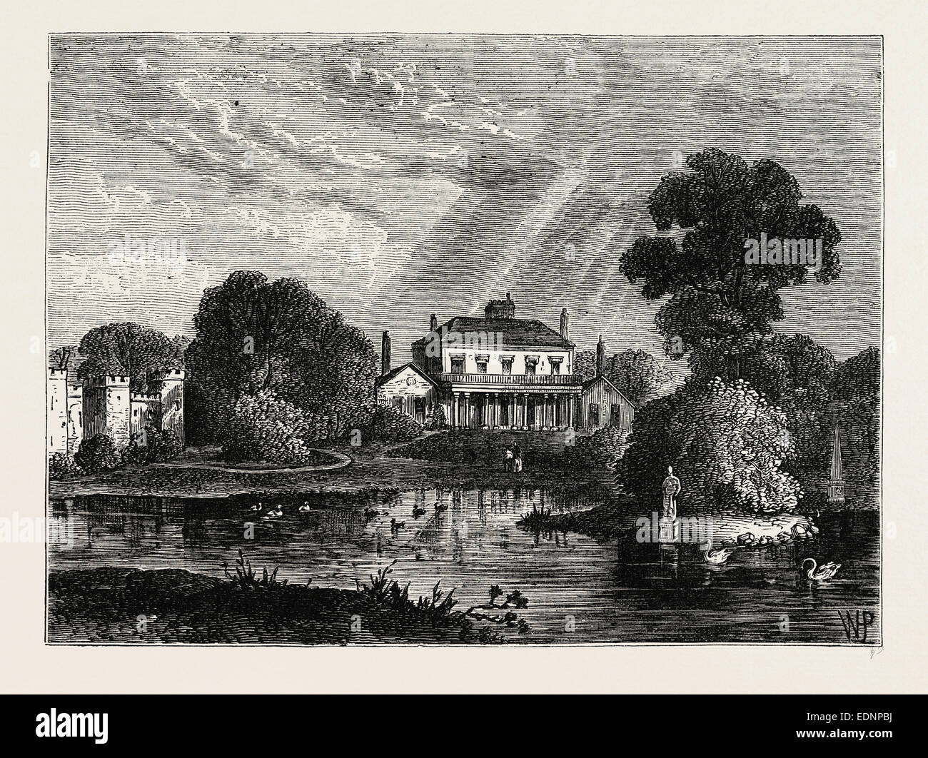 THE PAVILION, HANS PLACE in 1800, IN. London, UK, 19th century ...