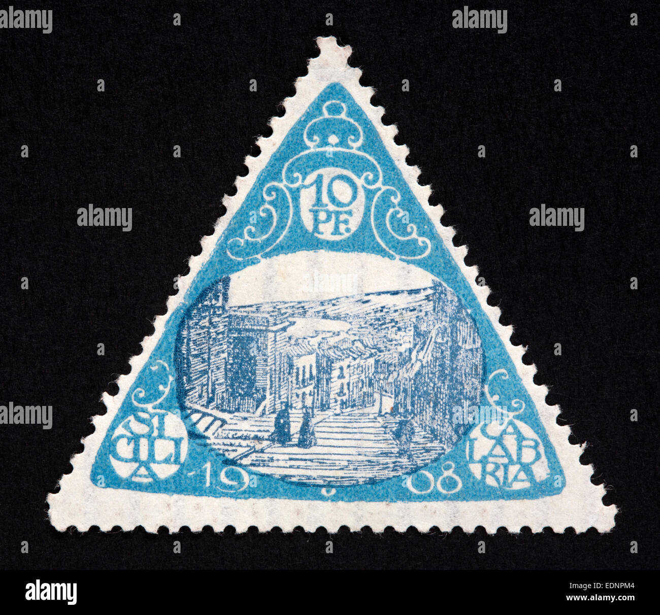 Sicilian postage stamp Stock Photo - Alamy