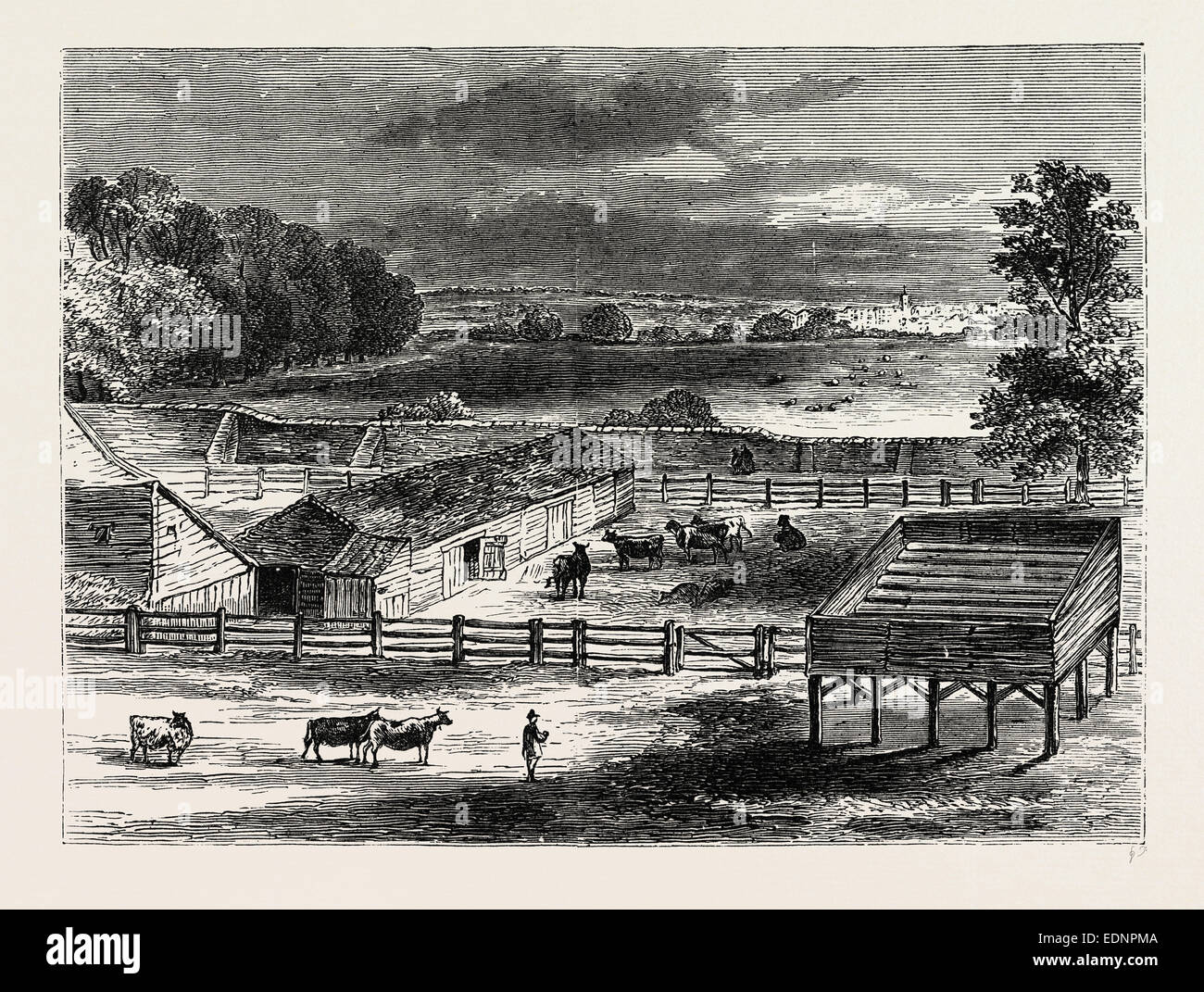 THE PLACE OF EXECUTION, TYBURN, IN 1750. London, UK, 19th century ...