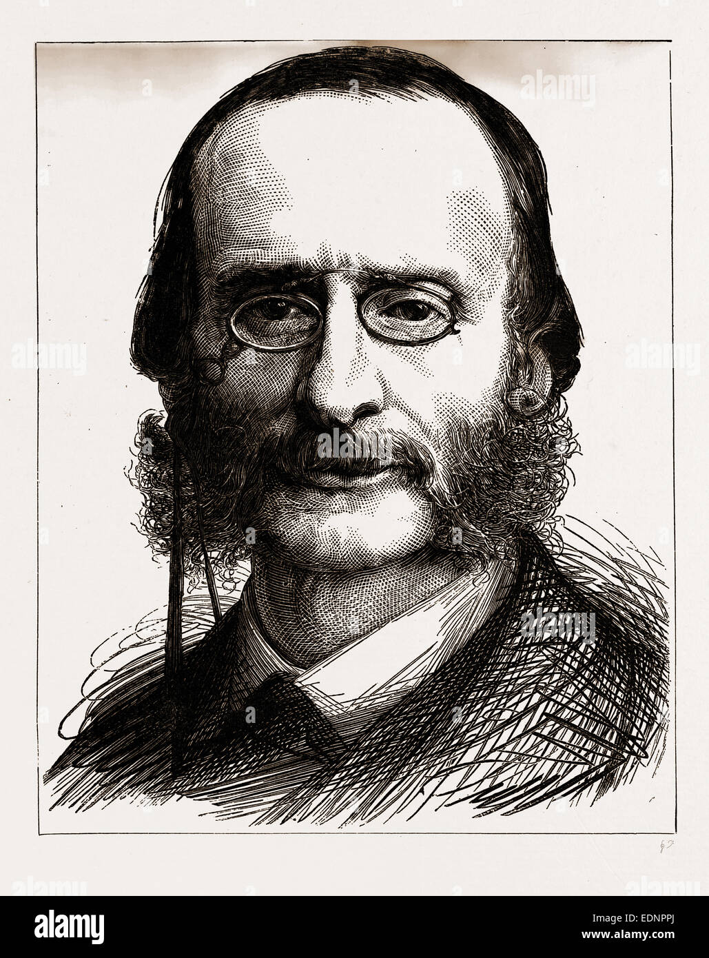 JACQUES OFFENBACH, 1880, 19th century engraving Stock Photo - Alamy