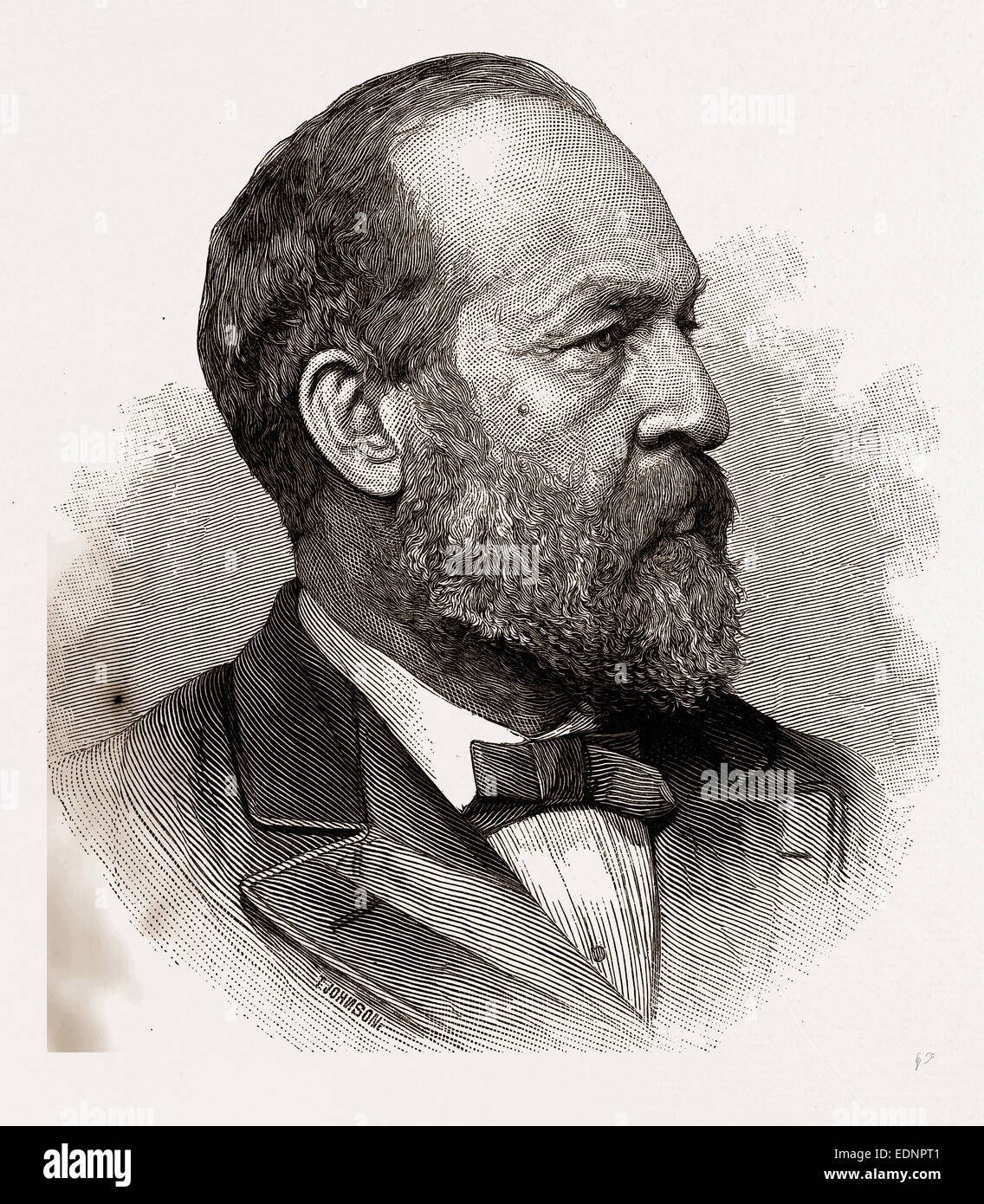 JAMES A. GARFIELD, PRESIDENT-ELECT OF THE UNITED STATES, 1880, 19th ...