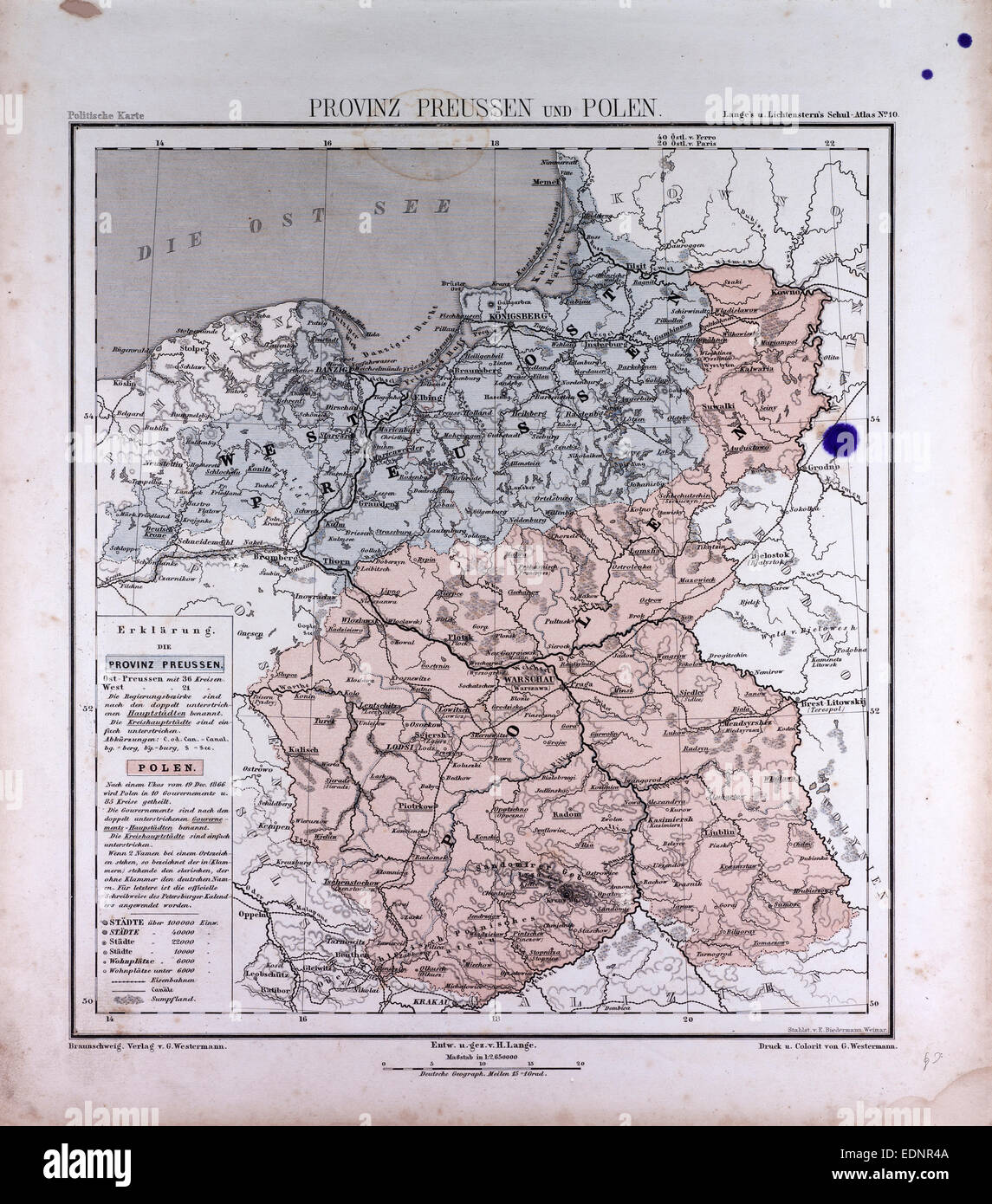 Prussia germany map hi-res stock photography and images - Alamy