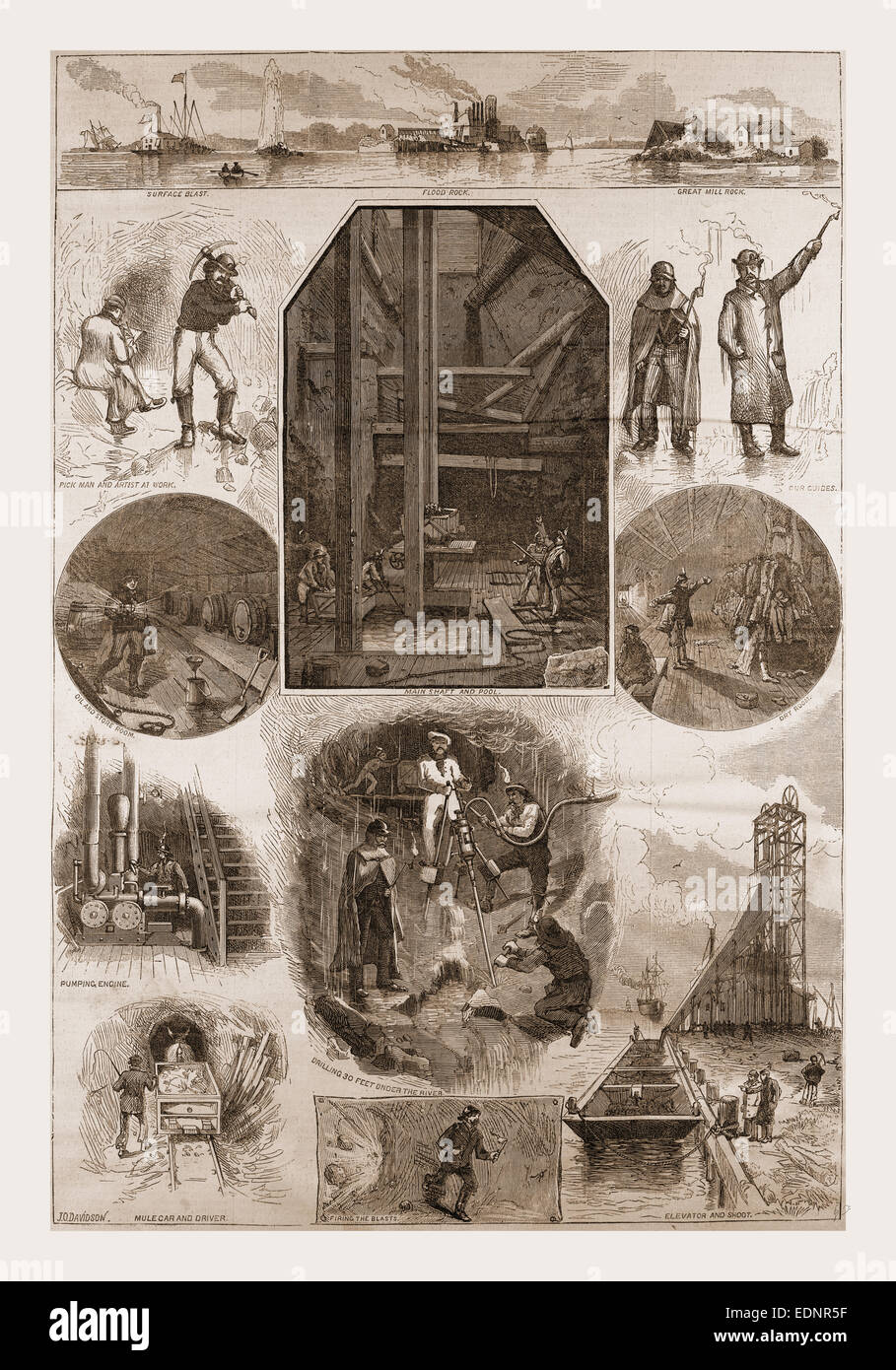 Excavations under flood rock hi-res stock photography and images - Alamy