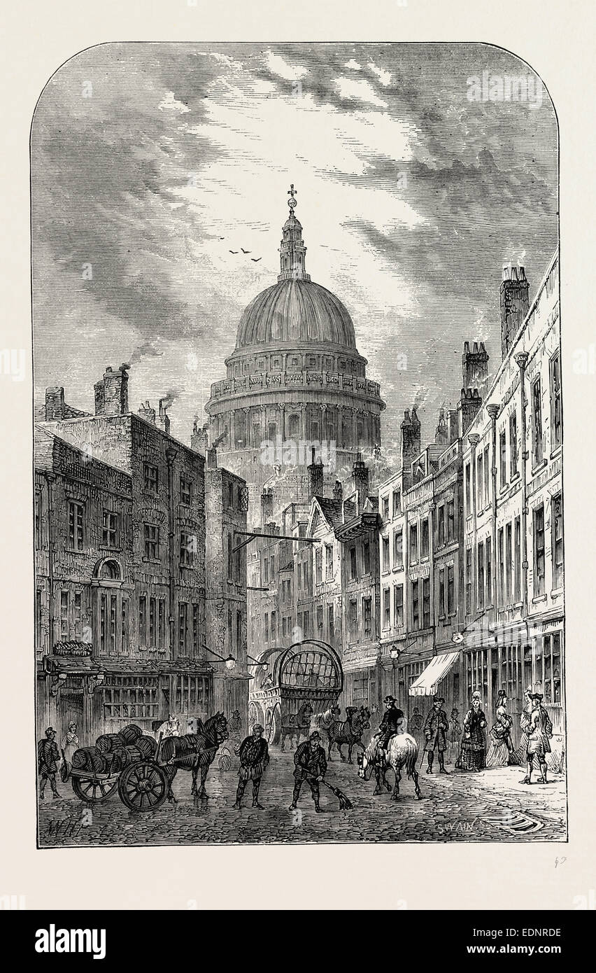 ST. MARTIN'S-LE-GRAND IN 1760. London, UK, 19th century engraving Stock ...