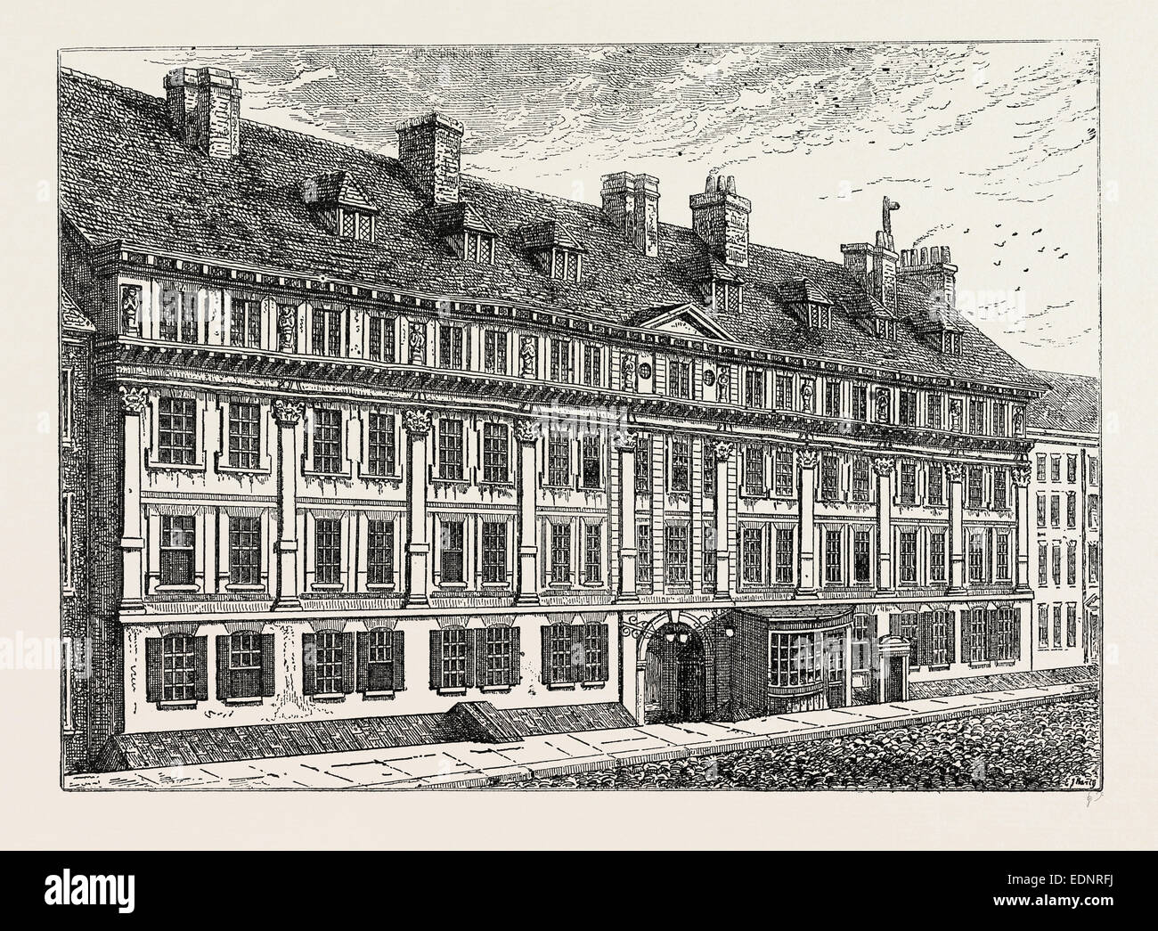 EXTERIOR OF FURNIVAL'S INN, 1754. London, UK, 19th century engraving ...