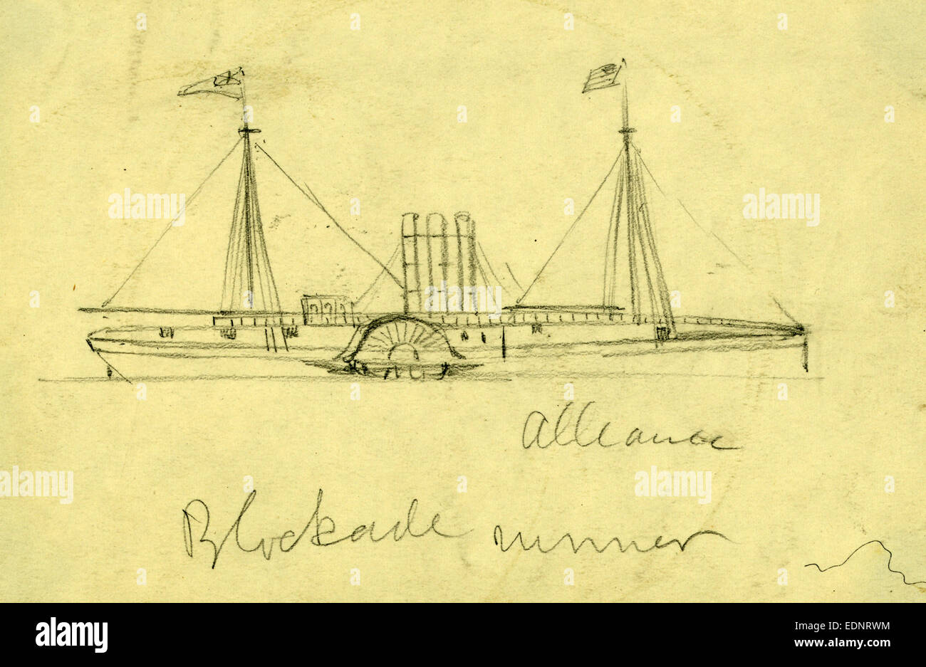American civil war blockade runner hi-res stock photography and images ...