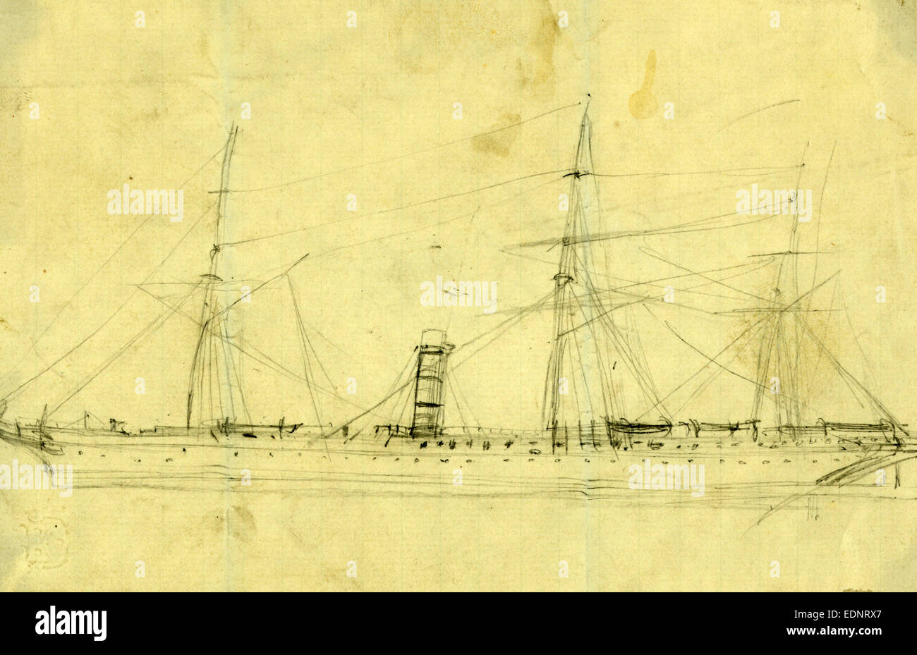 Steamship drawing hi-res stock photography and images - Alamy