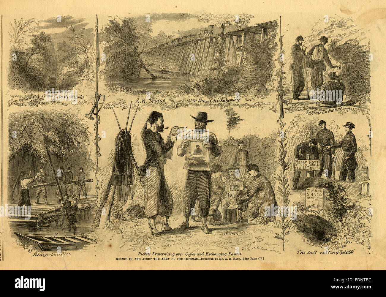 Scenes in and about the Army of the Potomac, 1862 July 26, 1 wood ...