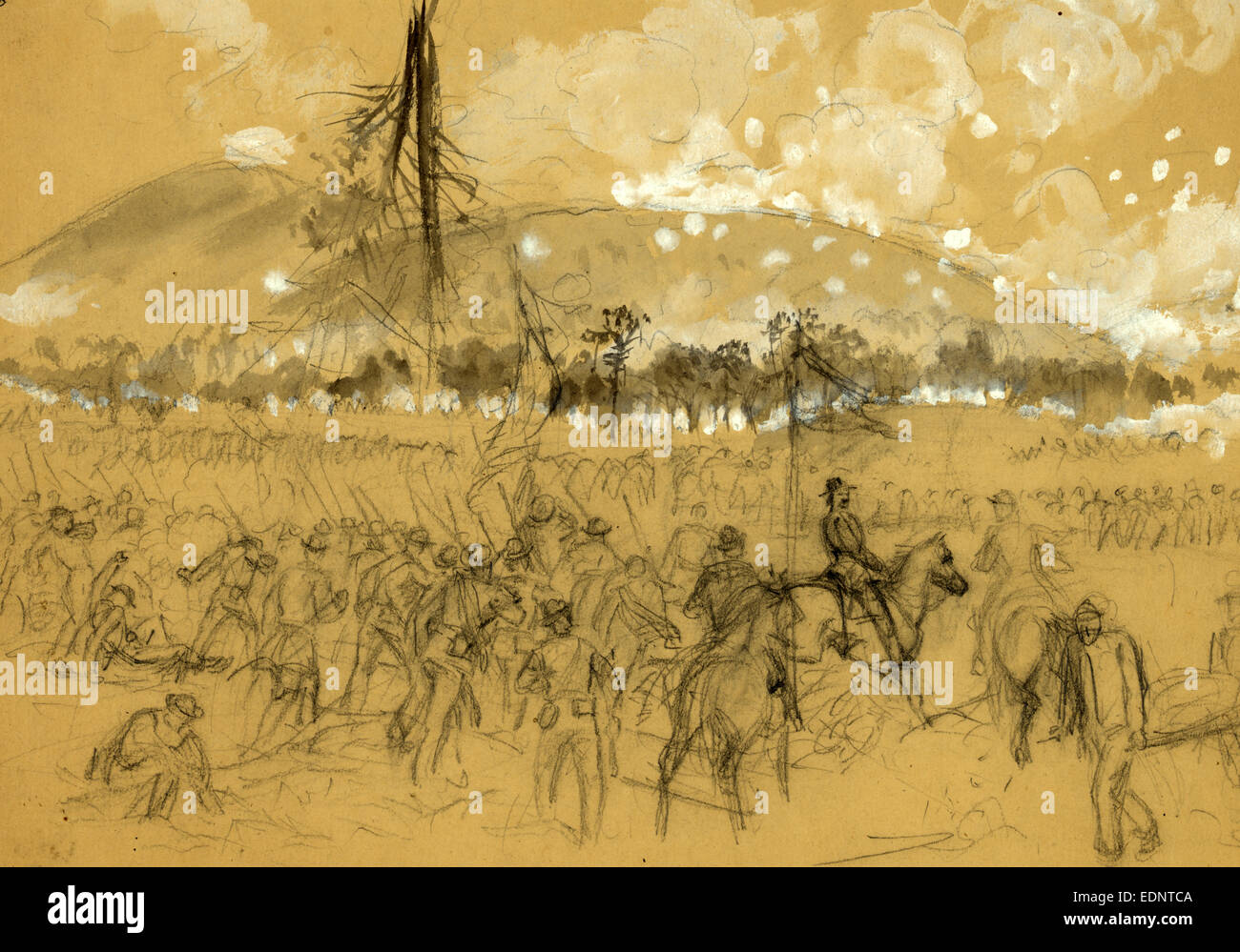 General Sherman at the Battle of Kennesaw Mountain, Ga, 1864 ca. June ...