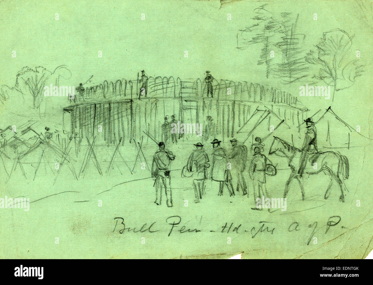 Bull pen hi-res stock photography and images - Alamy