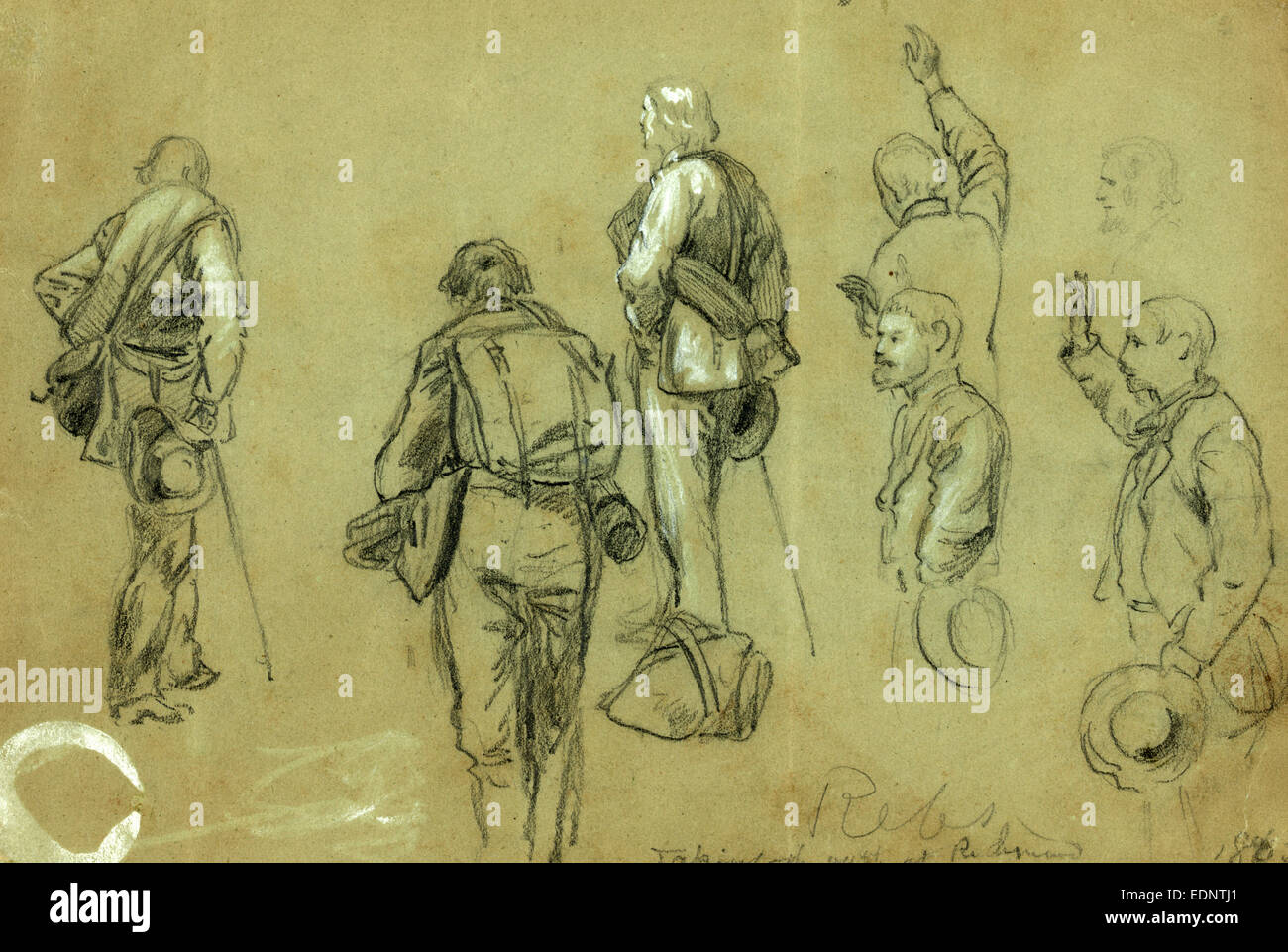 Rebs taking the oath at Richmond, 1865 April-May, drawing, 1862-1865 ...