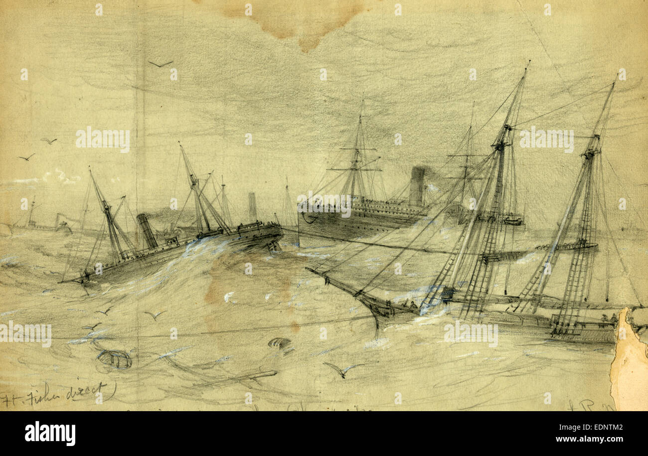 For Ft. Fisher direct. The Expedition leaving the Chesapeake, drawing ...