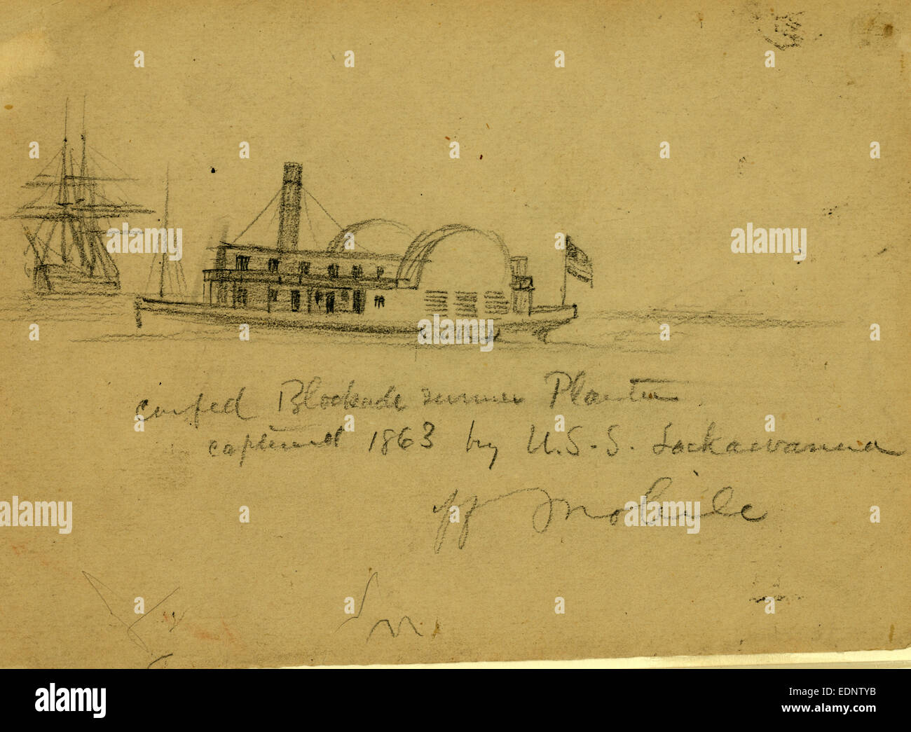 Blockade runner american civil war hi-res stock photography and images ...