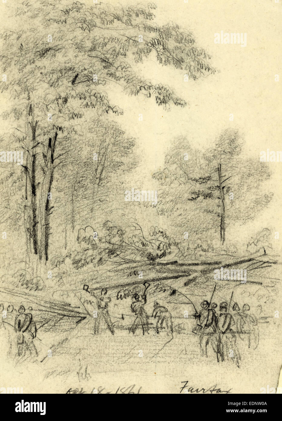 Fairfax, drawing, 1862-1865, by Alfred R Waud, 1828-1891, an american ...